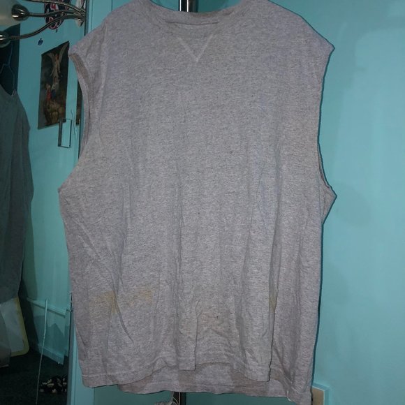 Shirts | Light Grey Muscle Tshirt Size Unknown Fits L | Poshmark